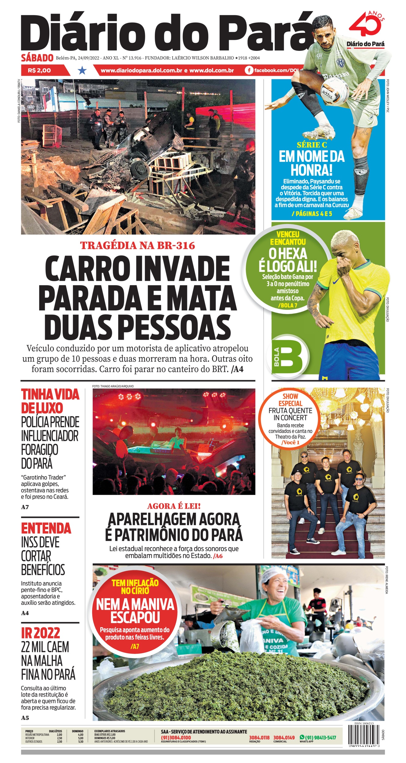 Edição do dia 24/09/2022 - Diário do Pará